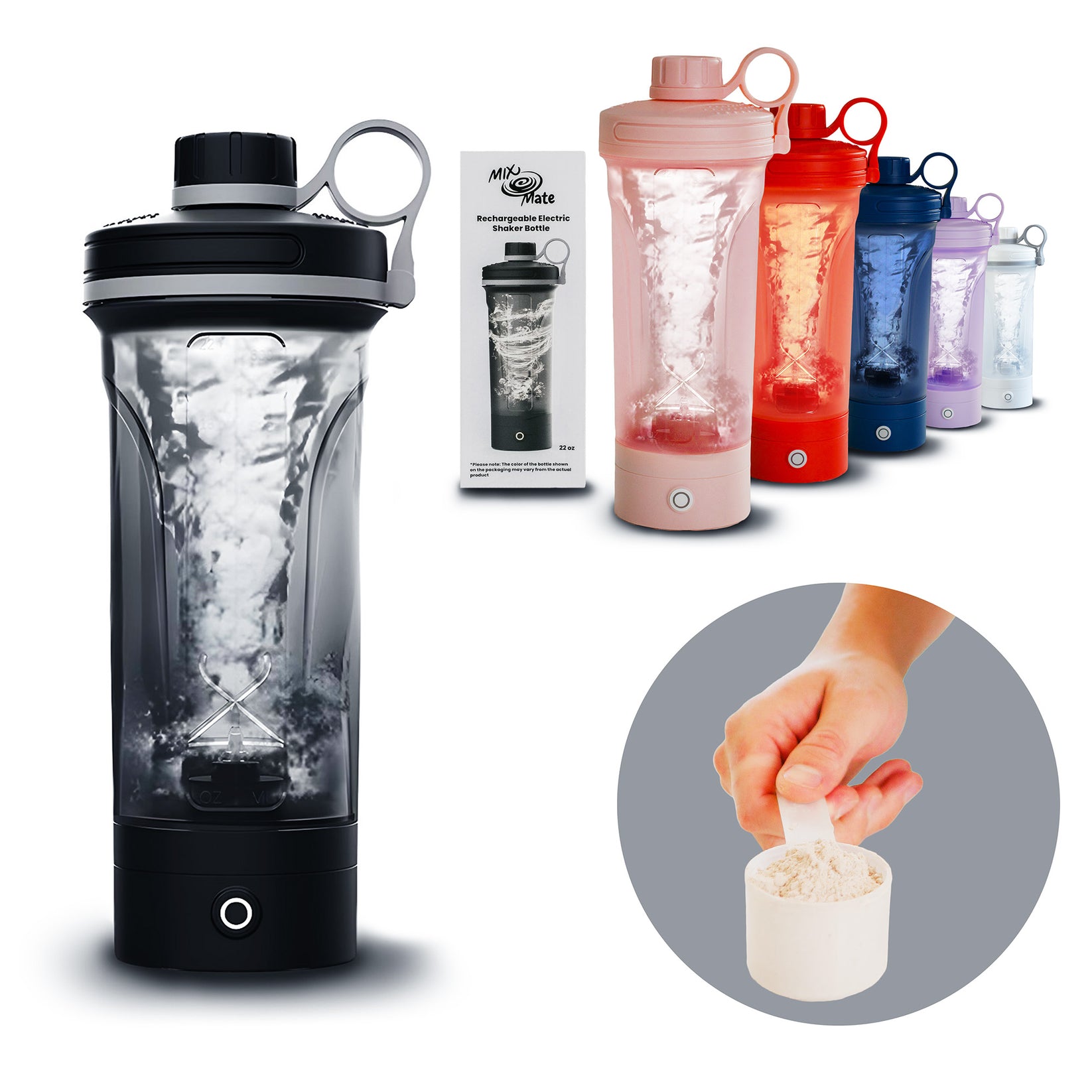 MixMate Bottles | Protein Electric Shaker Bottle